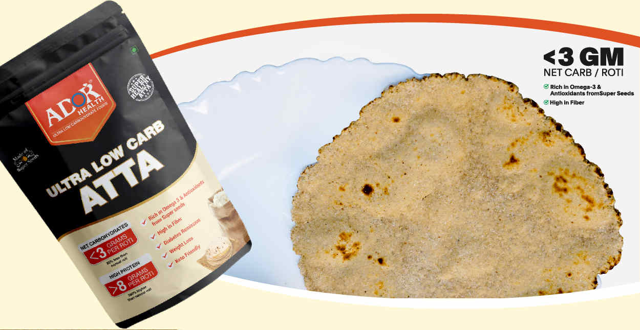 Ultra Low Carbohydrate Keto Roti Aata | 930 Gram | ADOR Health